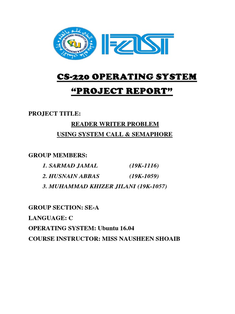 OS Project Report | PDF | Computing | Computer Programming