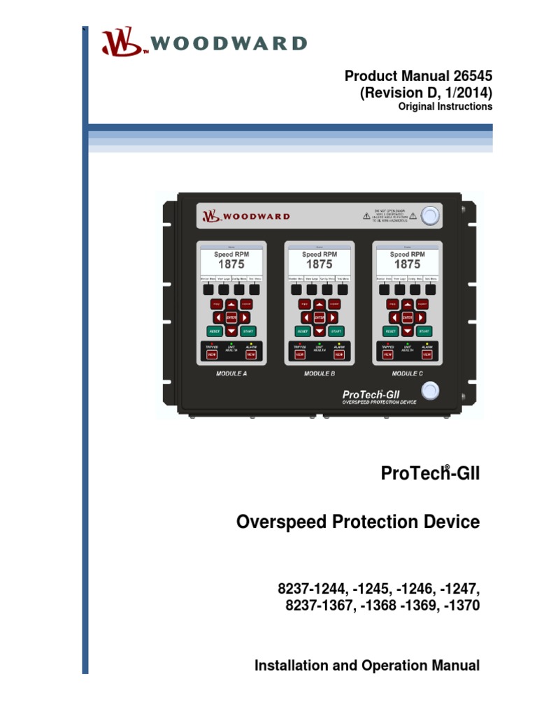 PROTECH MANUAL WOODWARD Complete | PDF | Printed Circuit Board | Programmable Logic Controller