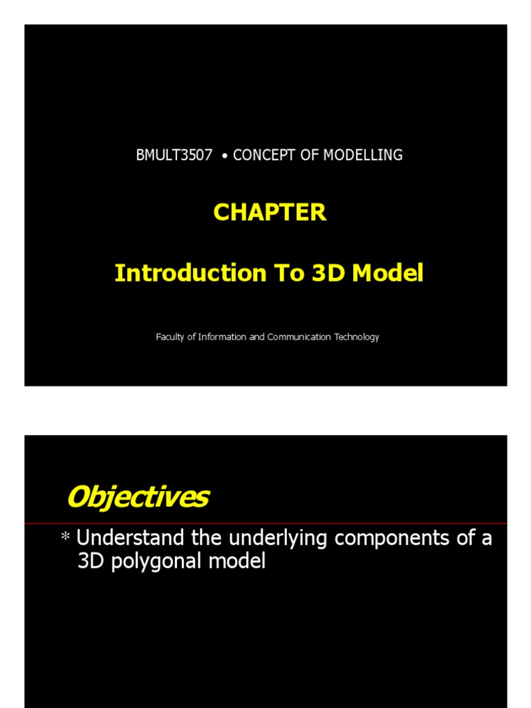 Introduction to 3D Modeling Concepts | PDF | 3 D Computer Graphics ...