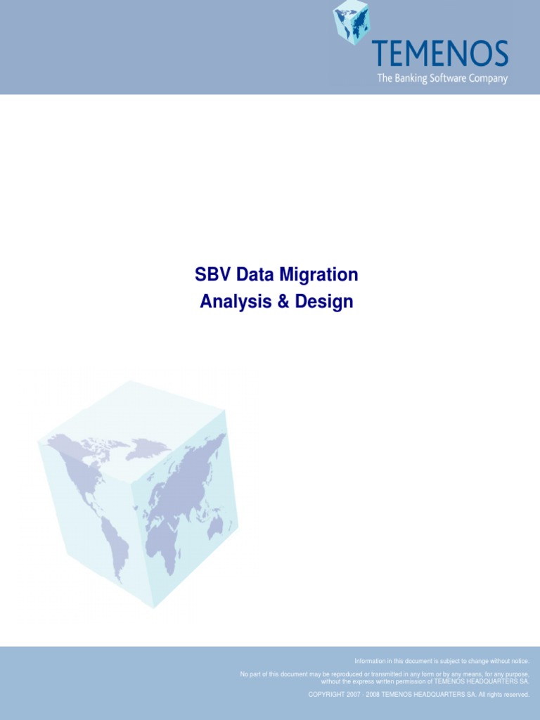TDM SBV Data Migration Design Document | PDF | Data | Software Engineering