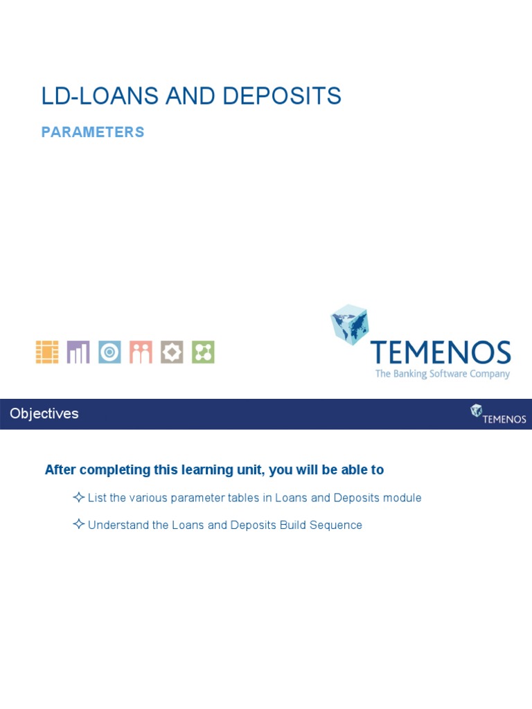 3a. T24 Loan and Deposits - Parameter V1.0 | PDF | Loans | Interest