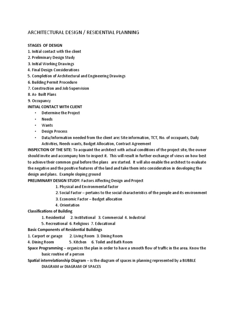Lecture Words 3 Fundamentals of Architecture | PDF | Specification (Technical Standard) | Architect