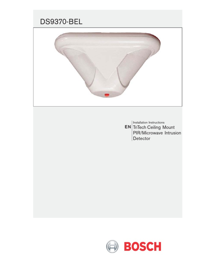 BOSCH DS9370 Manual de Usuario Inglés | PDF | Security Alarm | Relay