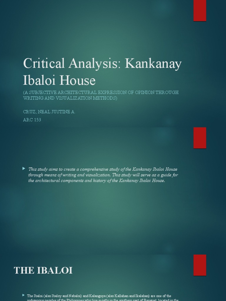 The Kankanay Ibaloi House | PDF