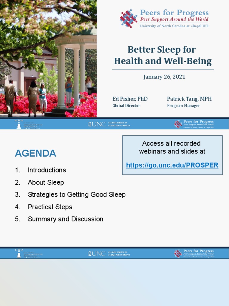 Better Sleep For Health and Well-Being | PDF | Sleep | Sleep Deprivation
