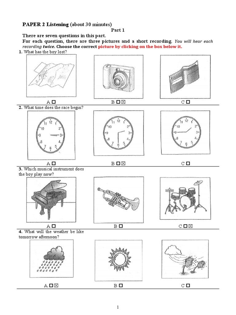 Listening Comprehension Test | PDF