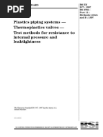 BS EN 921:1995 Pressure Testing Standard | PDF | Pipe (Fluid Conveyance ...