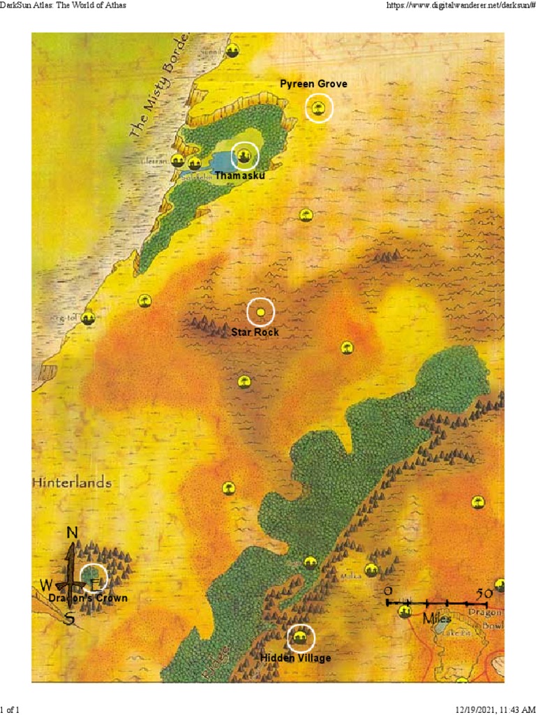 DarkSun Atlas The World of Athas | PDF