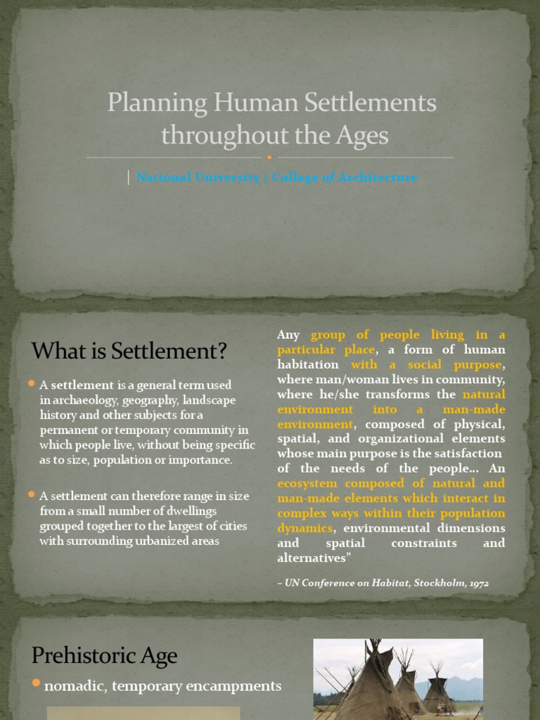 Human Settlements Throughout The Ages | PDF | Roman Empire | Ancient Rome