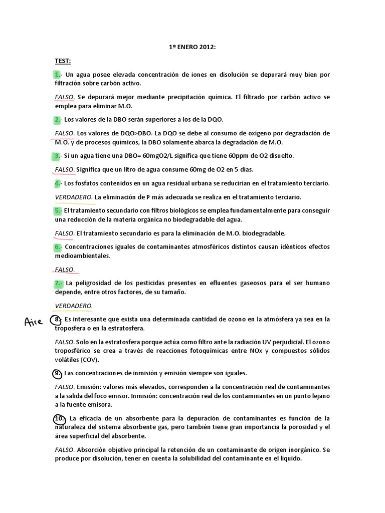 TMA Test | PDF | Aguas residuales | Contaminación