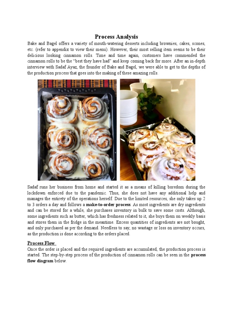 Process Flow | PDF | Dough | Baking