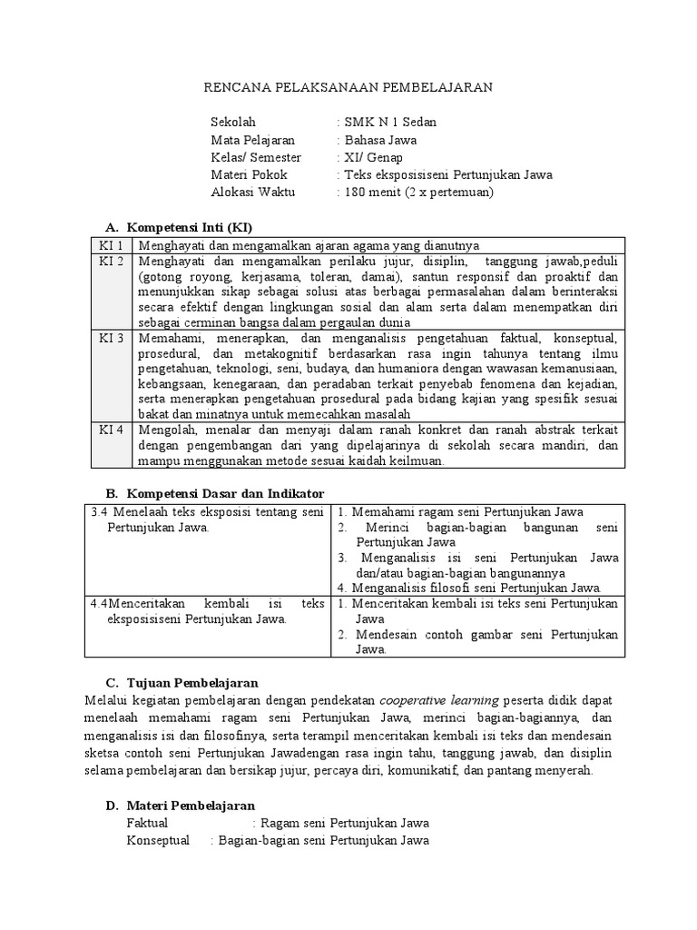 Teks Eksposisi Seni Pertunjukan Jawa | PDF | Seni & Disiplin Bahasa