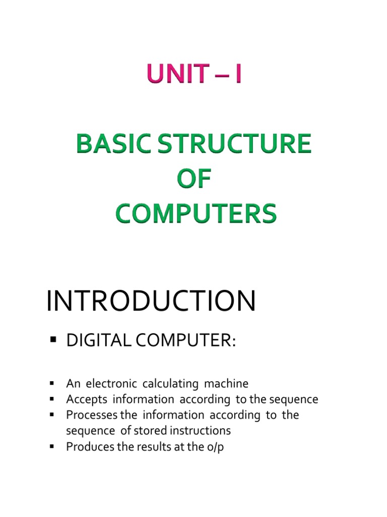 Overview of Computer Architecture | PDF | Computer Data Storage | Central Processing Unit