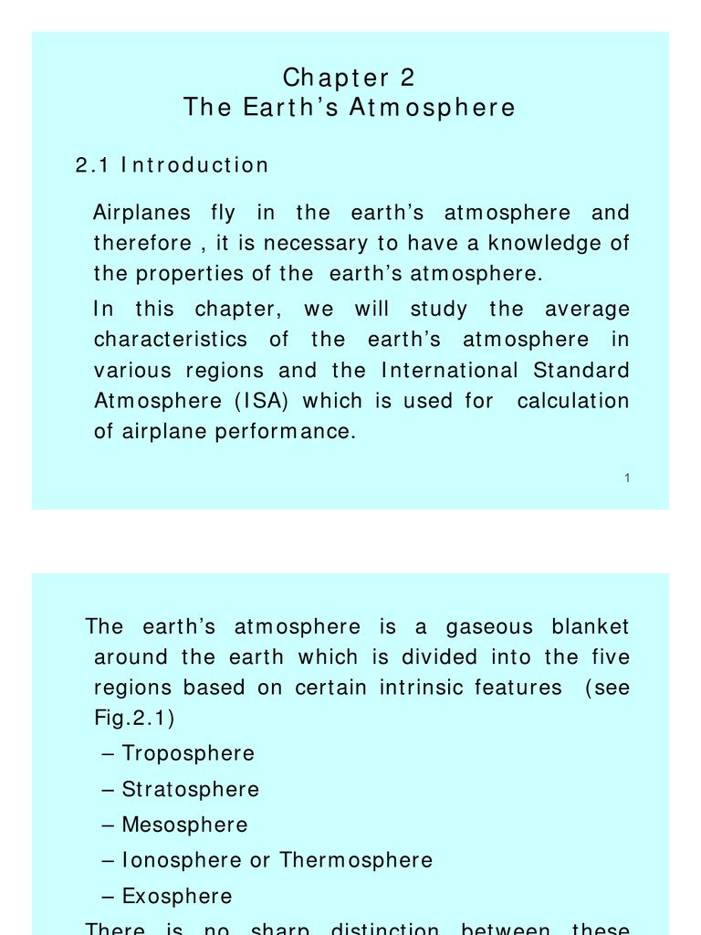 Chapter2 Flight Dynamics Atmosphere | PDF | Business