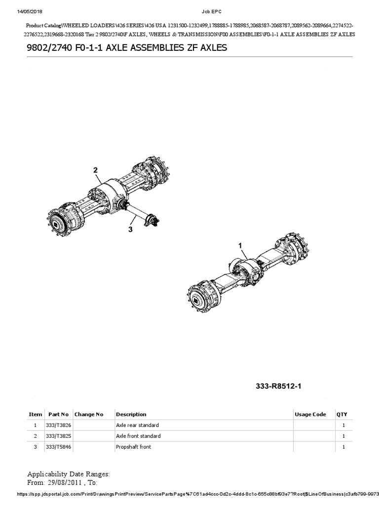 ZF Axle Parts Catalog for 426 Series | PDF | Axle | Screw