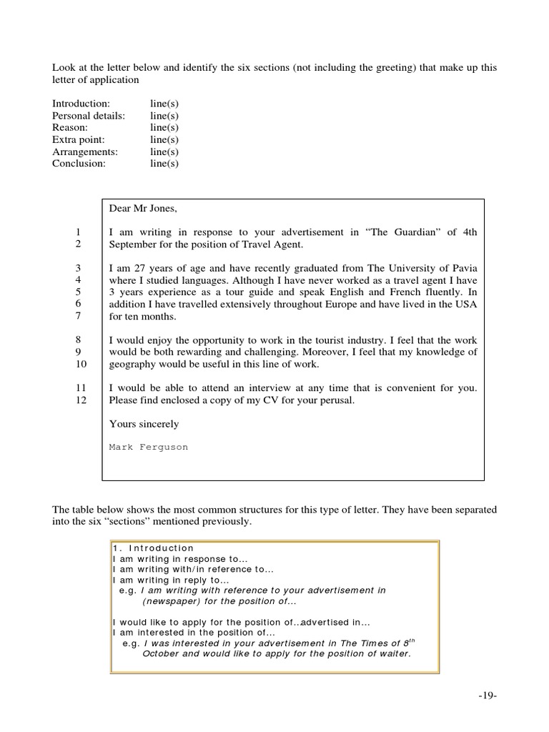 Formal Letter Structure and Exercises | PDF | Human Communication ...