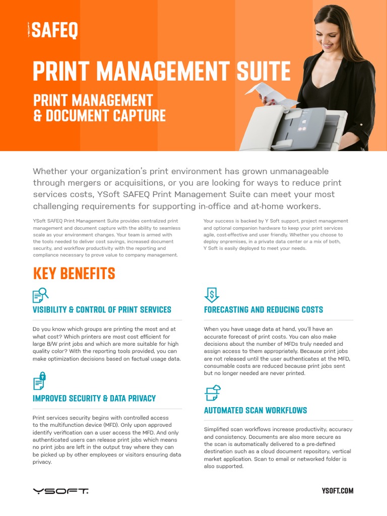 SAFEQ Print Management Suite Datasheet 2021 | PDF | Authentication ...