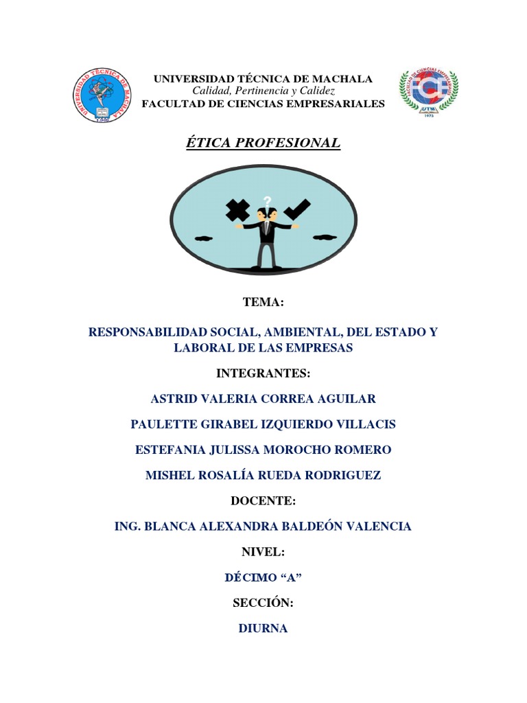 Rse - Etica Profesional | PDF | Responsabilidad social corporativa ...