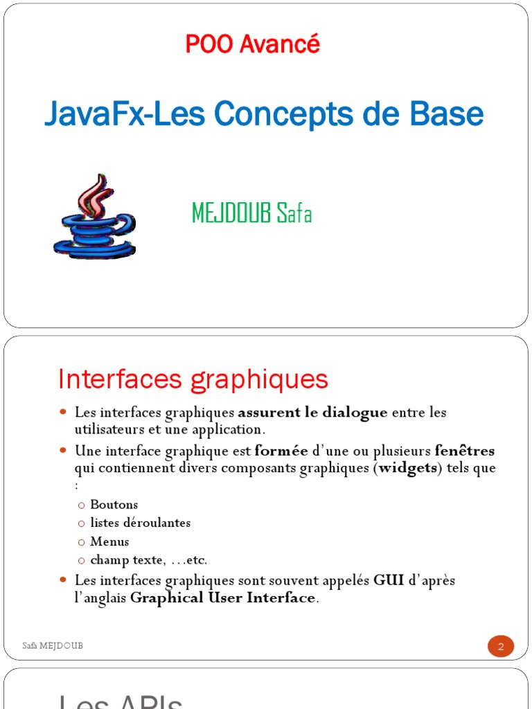 Chapitre2 JavaFx | PDF | Java (Langage de programmation) | Applications et logiciels