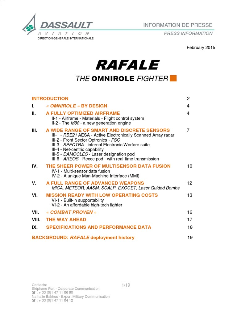 Rafale File UK | PDF | Radar | Fighter Aircraft