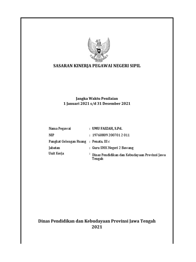 Cover SKP - 2021 - Umu Faizah | PDF