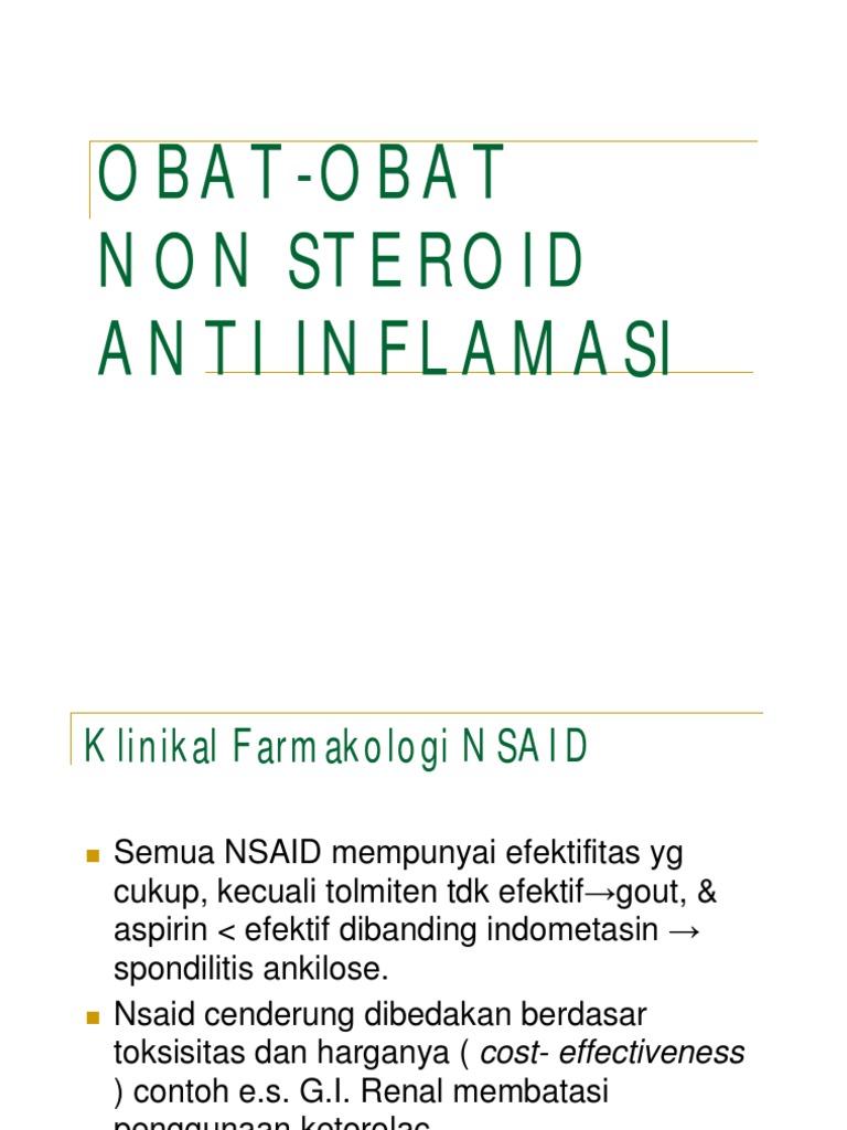 Obat-Obat Nsaid | PDF | Sains & Matematika