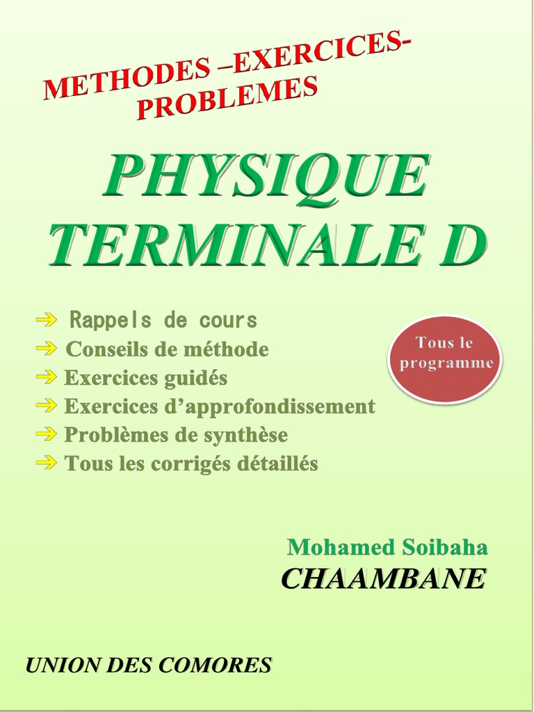 Annale de Physique TD Finale | PDF | Accélération | Lois du mouvement de Newton