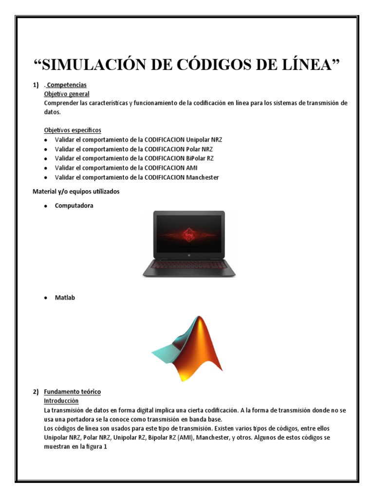 Simulación de Codificación NRZ en Matlab | PDF | Tecnología de ...