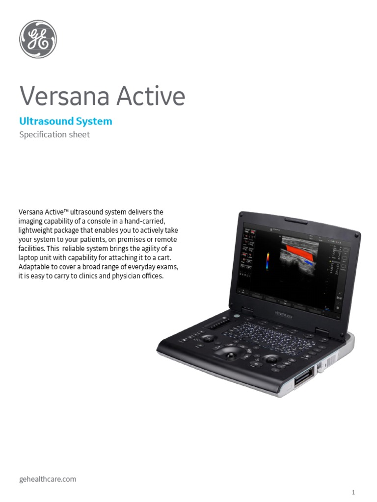 Versana Active: Ultrasound System | PDF | Medical Ultrasound