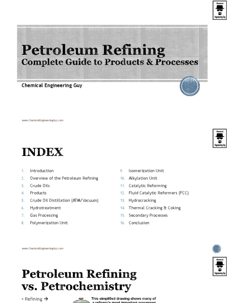 Petroleum Refining (1 of 3) | PDF | Alkane | Oil Refinery
