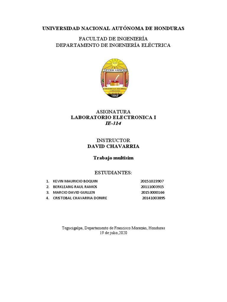 Ejercicios Multisim | PDF