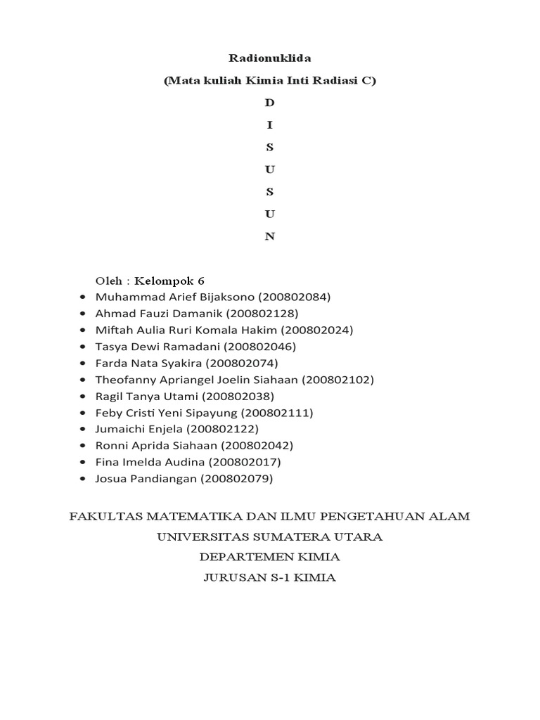 Pengertian dan Penerapan Radionuklida | PDF | Pengembangan Diri