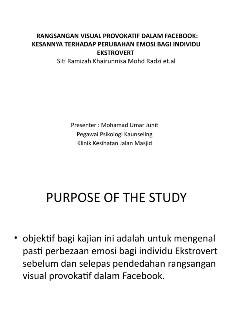 Rangsangan Visual Provokatif Dalam Facebook | PDF