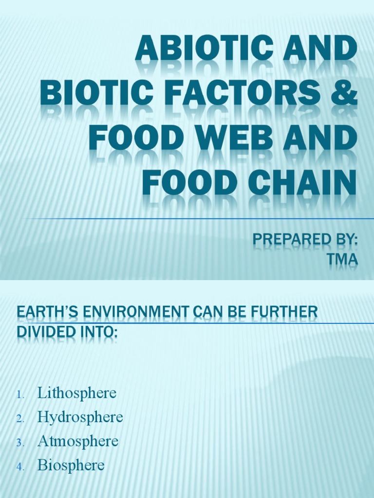 1.3. Abiotic and Biotic Factors & Food Web and Food Chain | Download ...