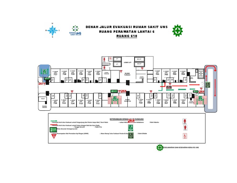 Jalur Evakuasi Lantai 7 | PDF