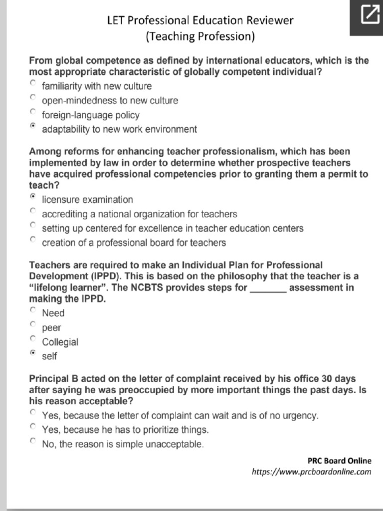 Teaching Profession Prof Ed | PDF