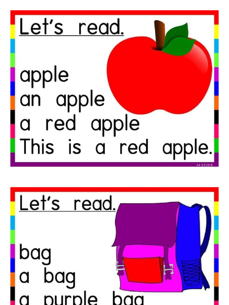 'Let's Read' Reading Materials | PDF