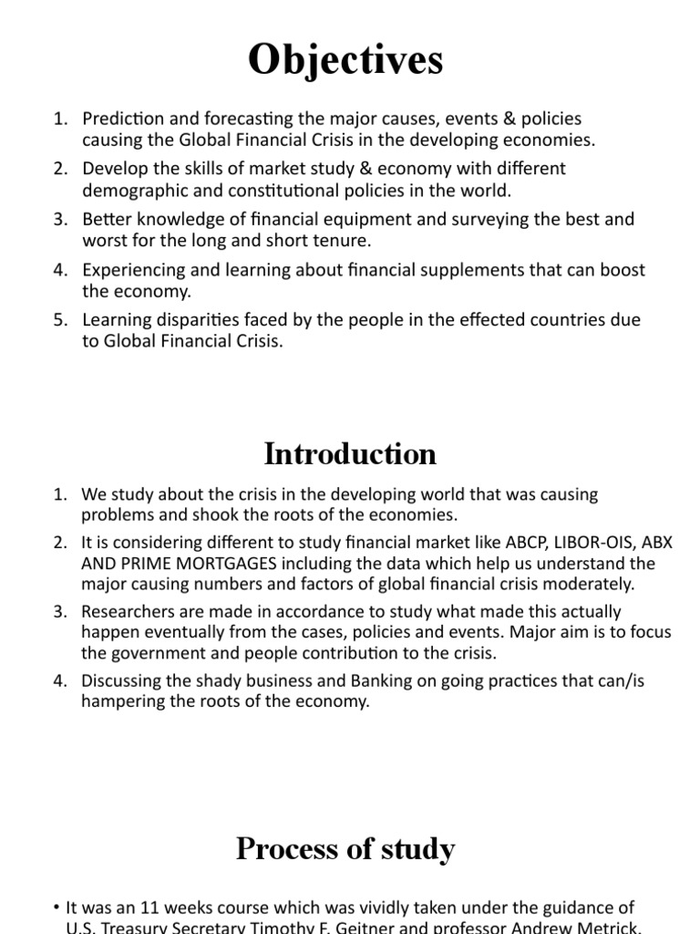STR Global Financial Crisis | PDF | Financial Crisis Of 2007–2008 | Money