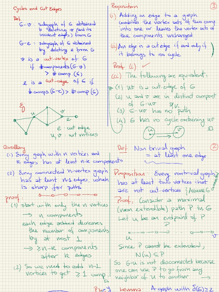 Graph Subgraph: Deleting Edge Edge Belongs | PDF | Vertex (Graph Theory ...