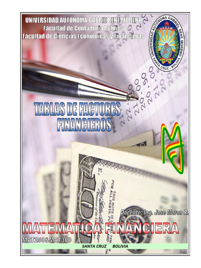 Tablas de Factores Matemática Financiera (Nivel I y 2) (2021) | PDF ...