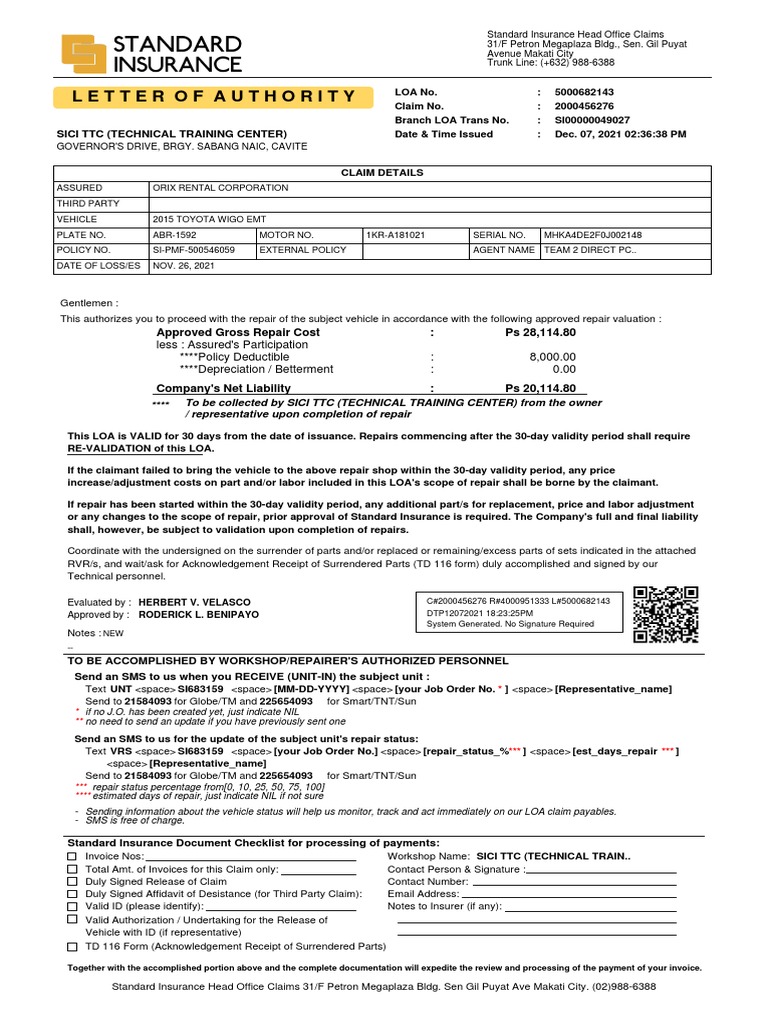 ABR-1592 Additional Loa | PDF | Accounts Payable | Business