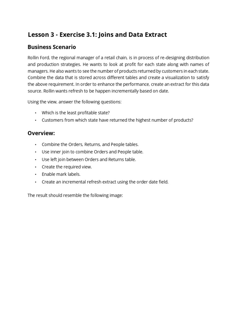 Lesson 3 - Exercise 3.1 | PDF | Microsoft Excel | Computer Data