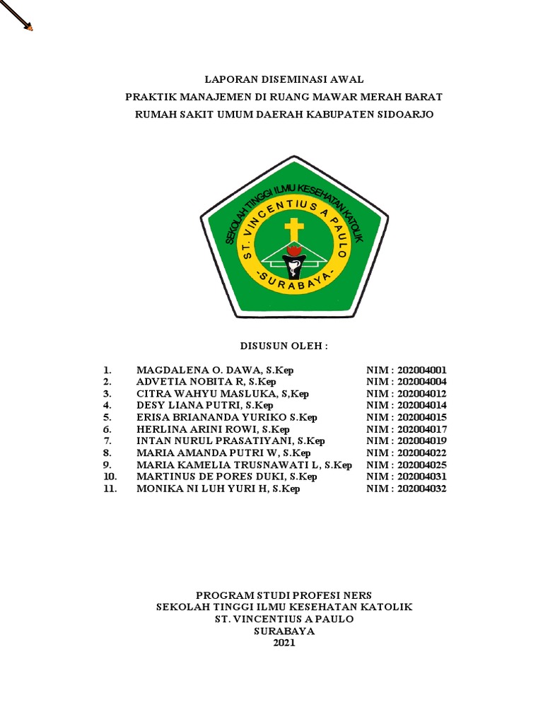 Deseminasi Awal Manajemen Keperawatan | PDF