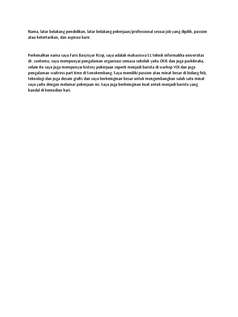 Template Pengenalan Diri Profesional | PDF
