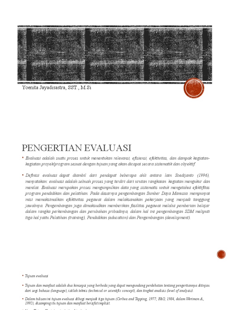 Evaluasi Program Penyuluhan Pertanian | PDF
