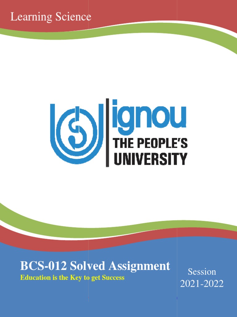 BCS 012 Solved Assignment 2021 2022 2023 | PDF | Matrix (Mathematics ...