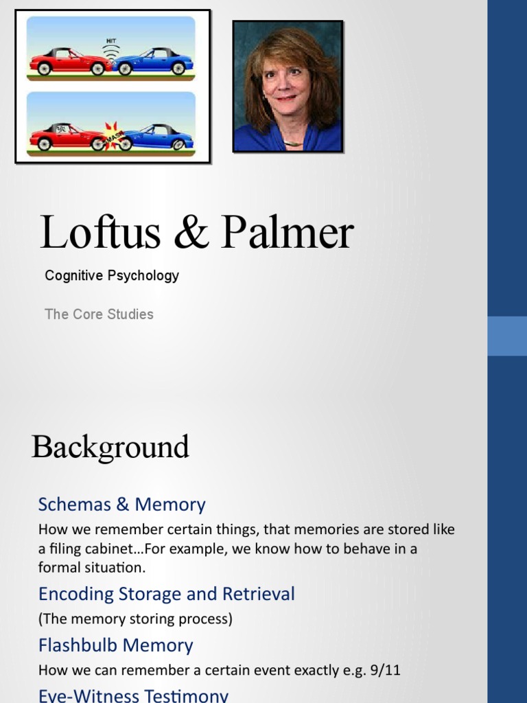 Loftus & Palmer Revision Presentation | PDF | Memory | Cognition