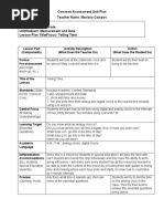 Ordinal Numbers Lesson Plan | PDF | Lesson Plan