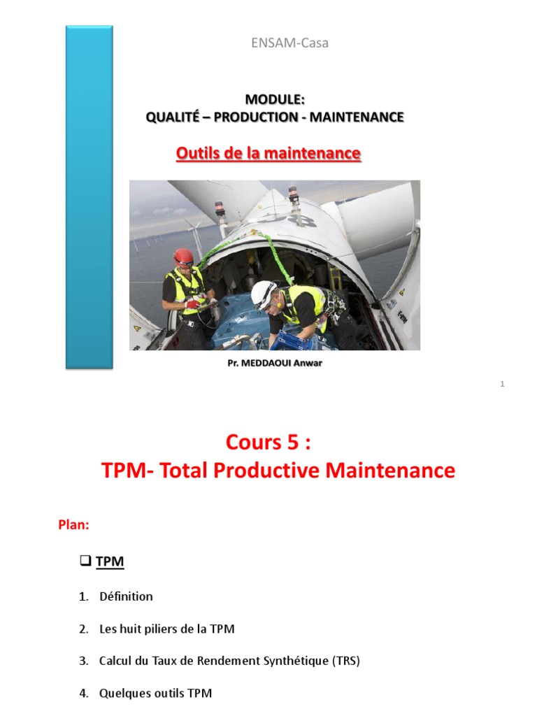 Cours 5 - TPM | PDF | Business