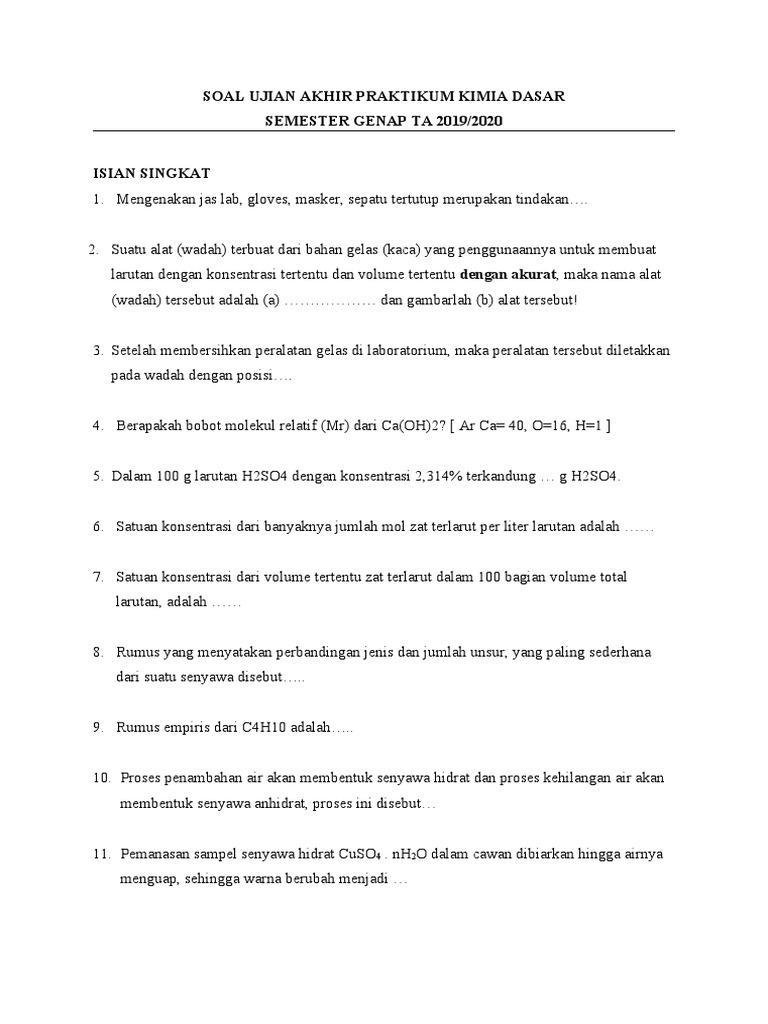 Soal Uap Agb-B | PDF